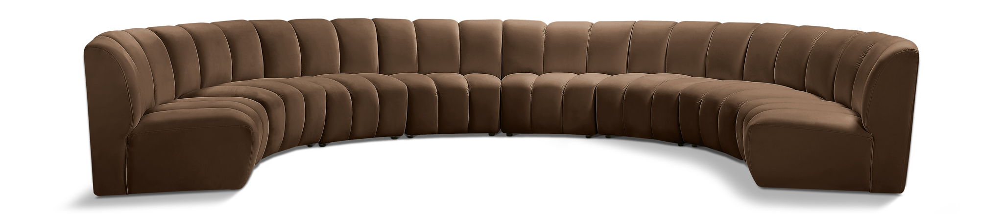 Infinity - 8 Piece Modular Sectional - Brown