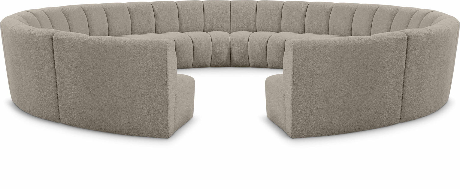 Infinity - 12 Piece Modular Sectional - Light Brown